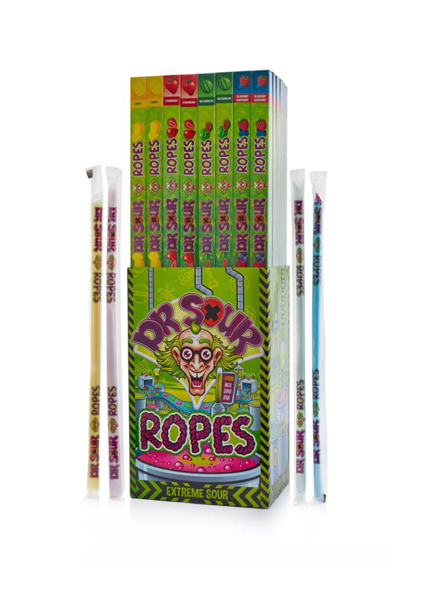 Dr. Sour Ropes - 48 x 50 g | Candy Stock