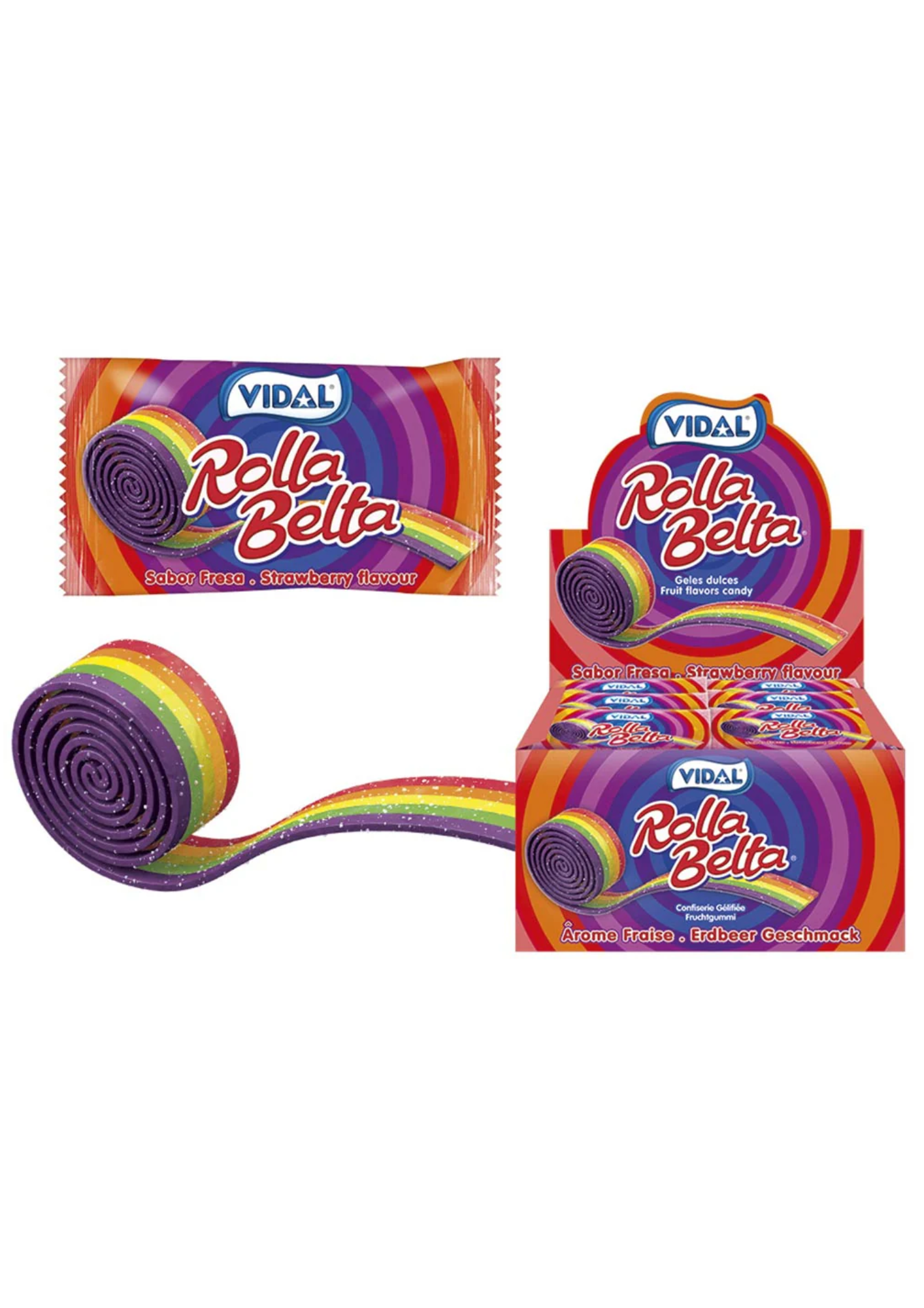 Rolla Belta Rainbow - 24 x 19 g | Candy Stock