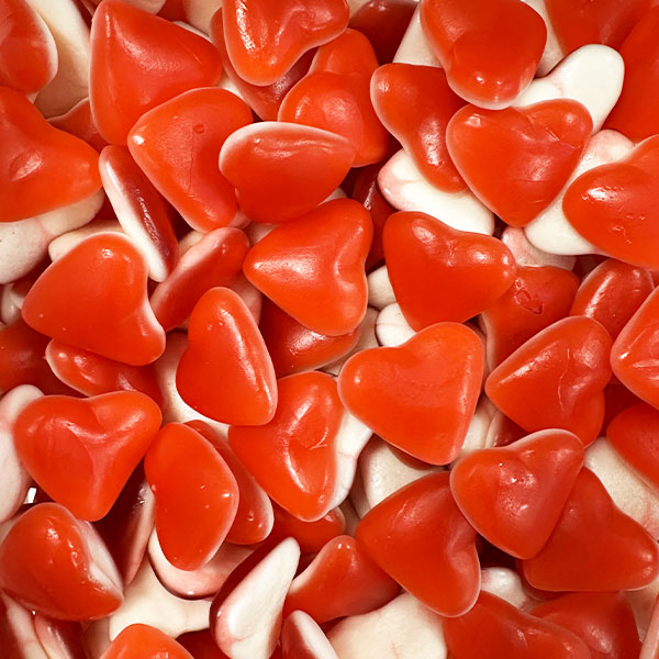 Dulceplus Cœur Fraise-Crème - 1 kg | Candy Stock