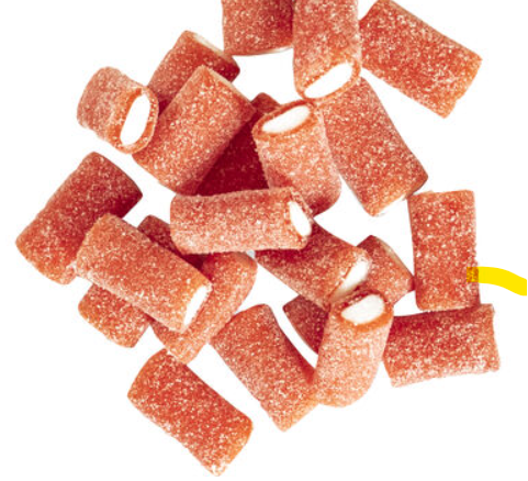 Sweet Party Mini Câble Fraise Citrique - 1 kg | Candy Stock
