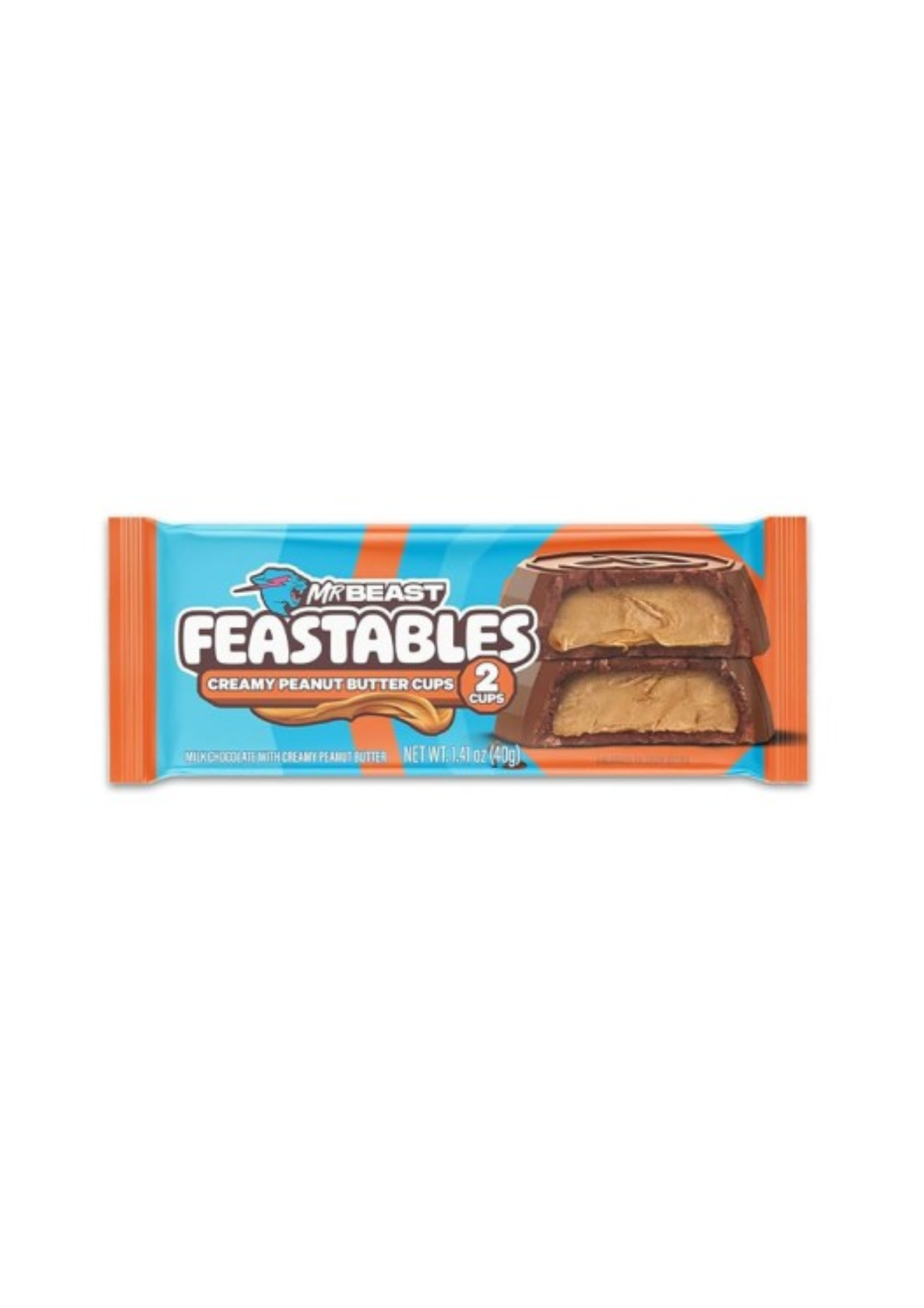Mr Beast Feastables 2 Cups Beurre de cacahuète Crémeux - 40 g | MesBonBons