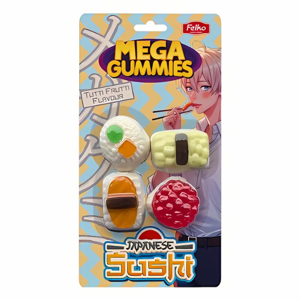Felko Mega Gummies Japanese Sushi - 120 g | MesBonBons