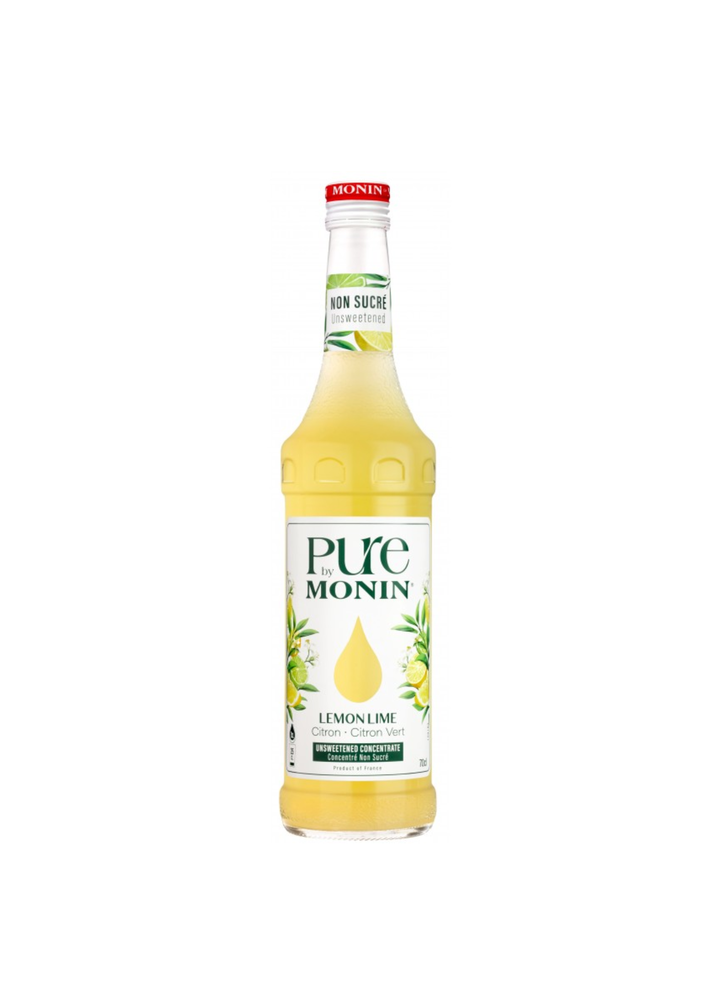 Pure Monin Concentré de Citron & Citron vert Non Sucré - 70 cl | MesBonBons