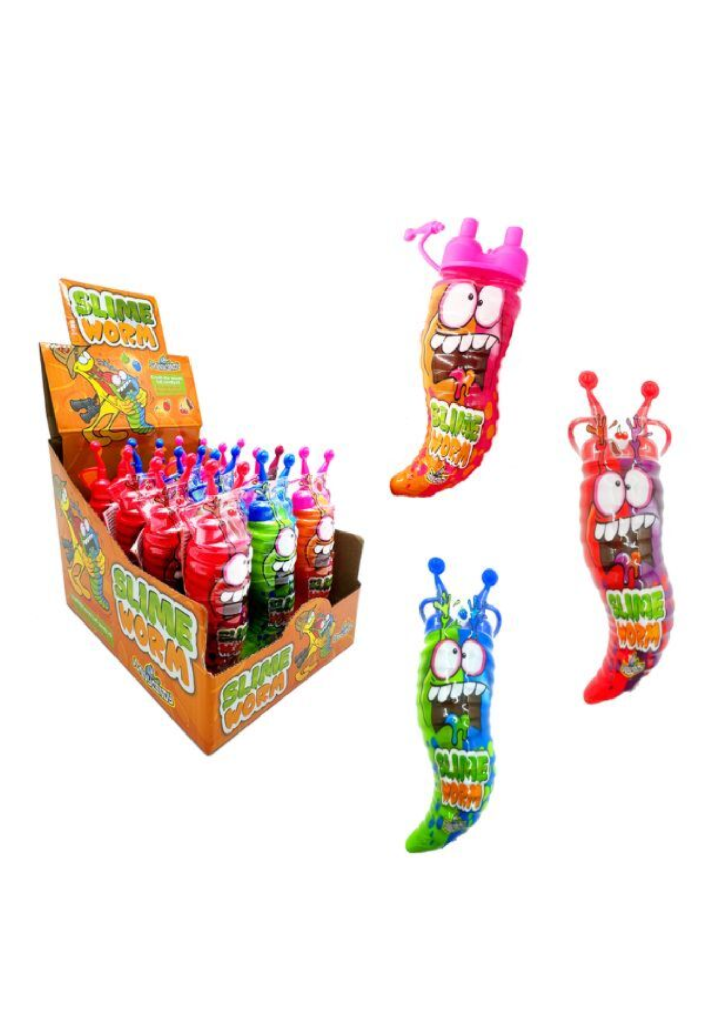 Slime Worm - 12 x 58 g | Candy Stock