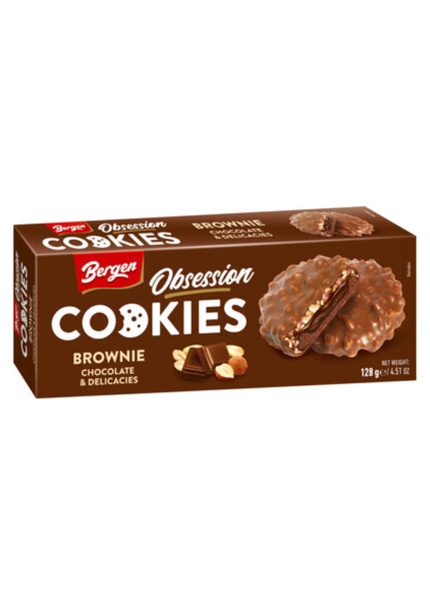 Bergen Cookies Brownie Chocolate & Delicacies - 128 g | MesBonBons